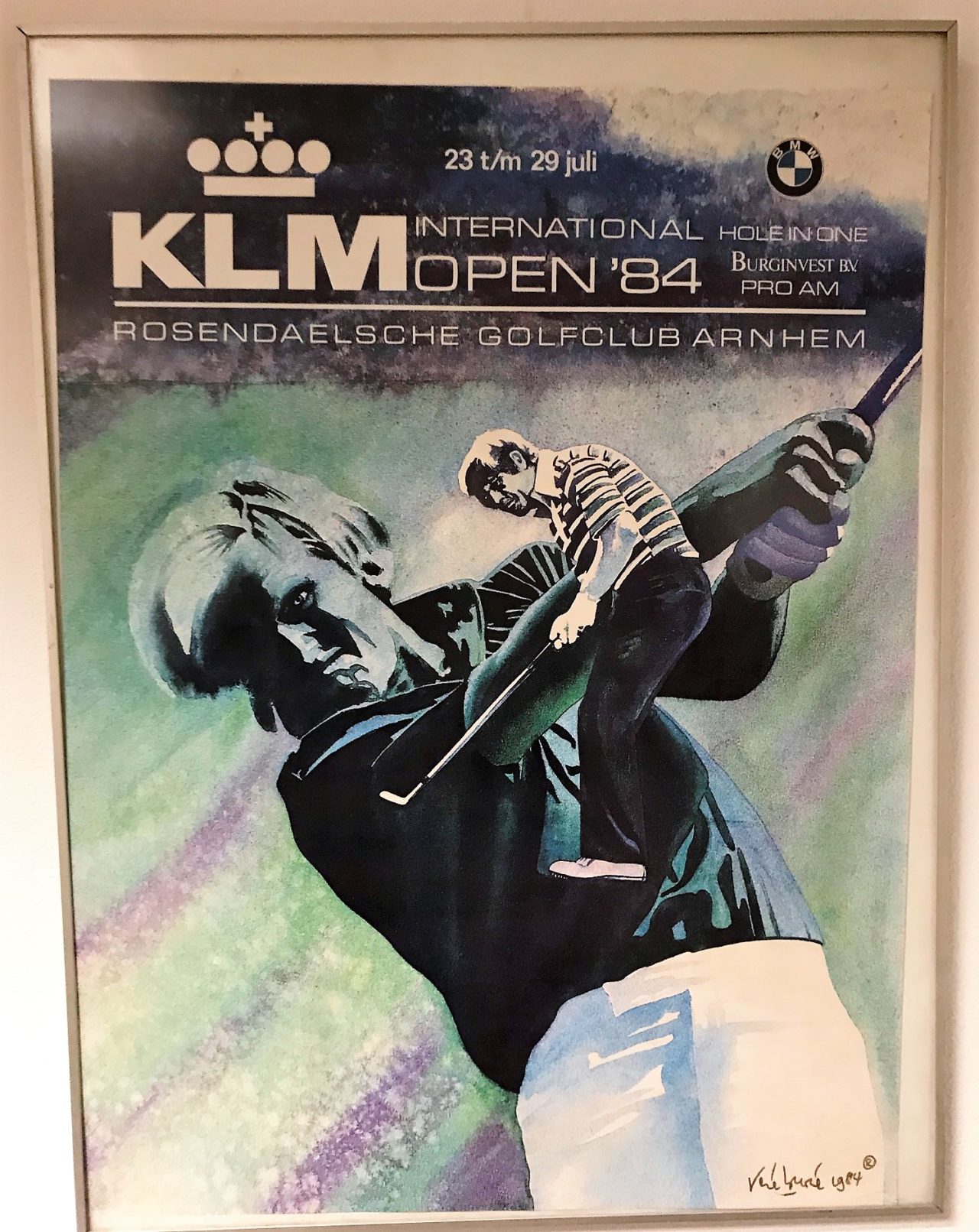Daan Slooter: KLM Open lectuur en posters - Nederlands golfmuseum