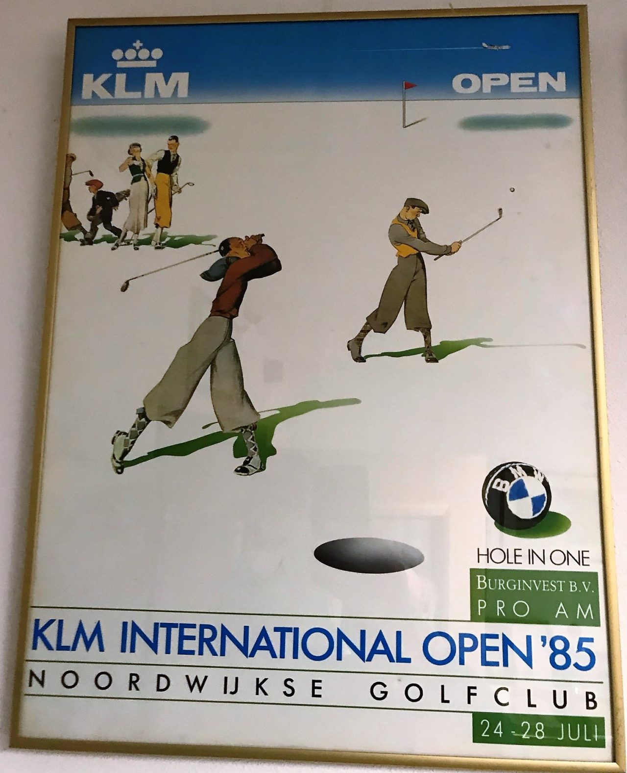 Daan Slooter: KLM Open lectuur en posters - Nederlands golfmuseum