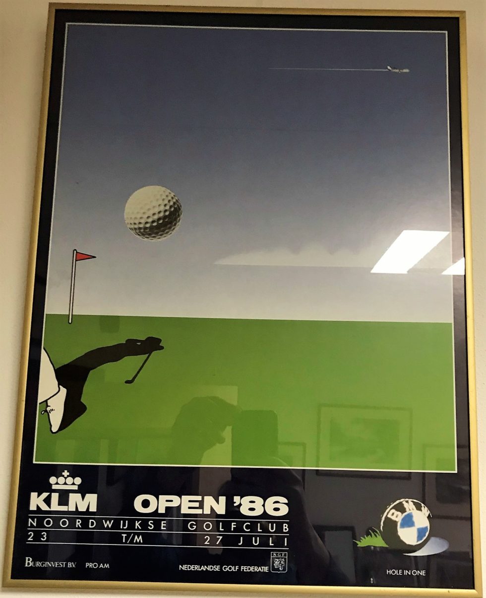 Daan Slooter: KLM Open lectuur en posters - Nederlands golfmuseum