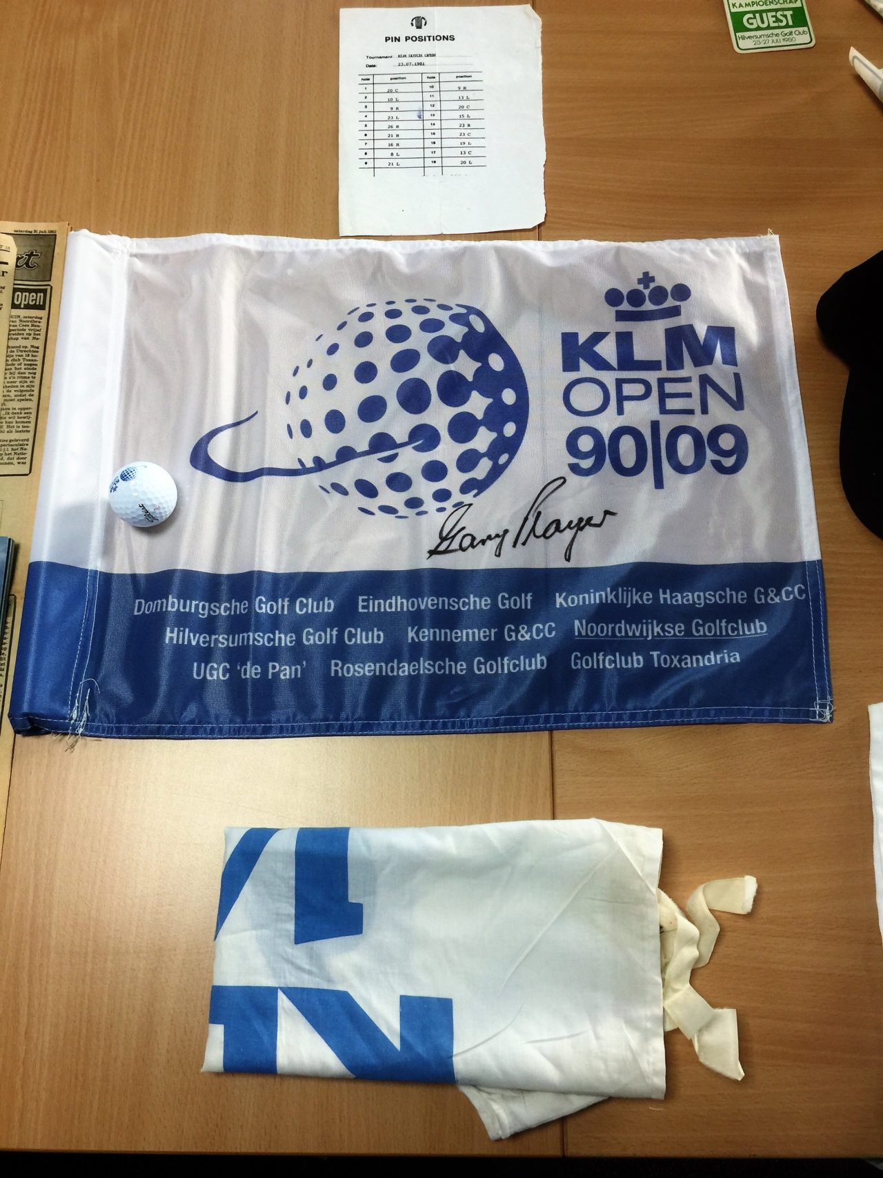 Daan Slooter: KLM Open lectuur en posters - Nederlands golfmuseum