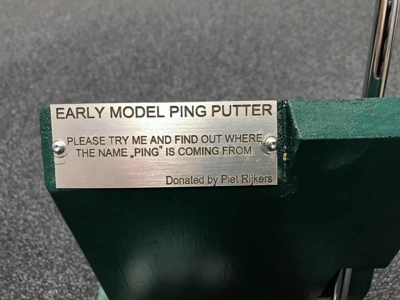 Ping A1-putter - Nederlands golfmuseum